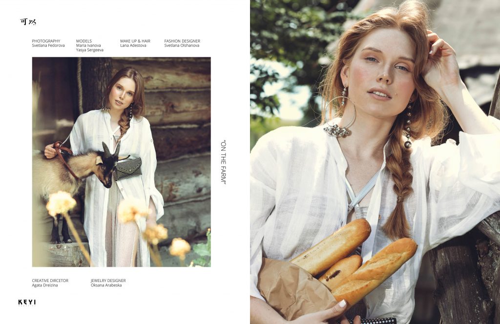 “On the farm” by Svetlana Fedorova with Maria Ivanova & Yasya Sergeeva - Keyi Magazine