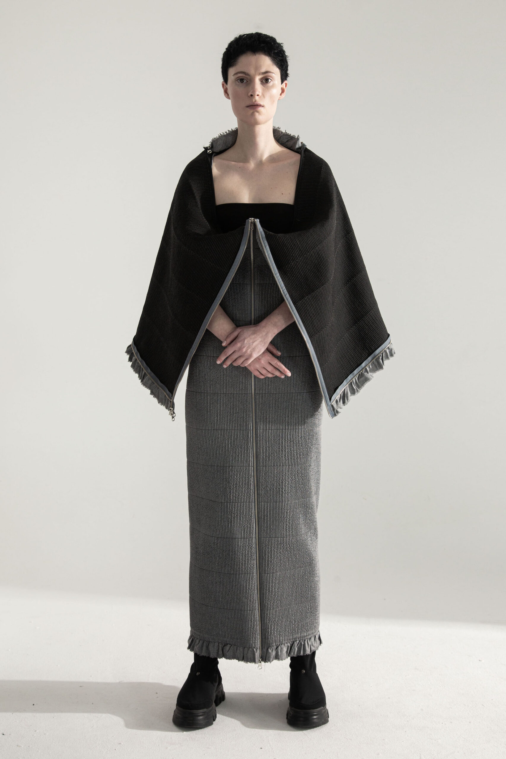 Ukrainian designer Irina Dzus presents her AW23 "Transit" collection